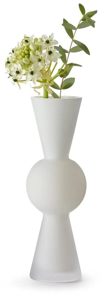 Skleněná váza BonBon White 23 cm Design House Stockholm