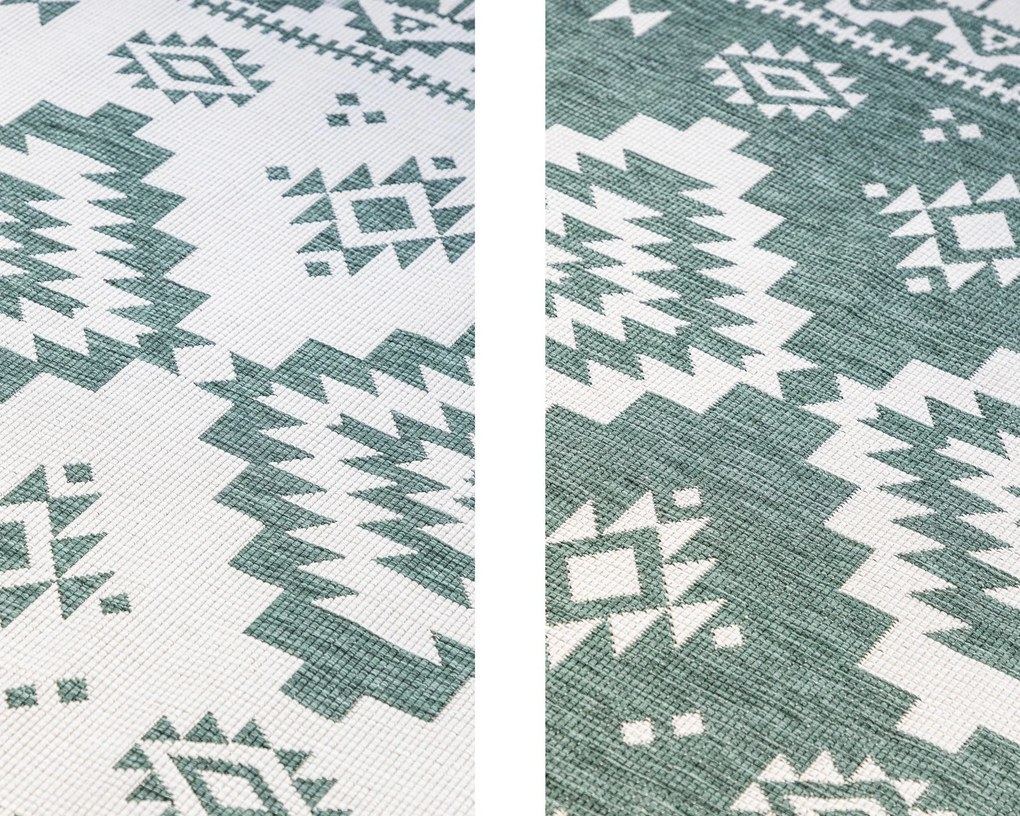 ELLE Decoration, Kusový koberec Gemini 106020 Green z kolekce Elle – na ven i na doma, 200x290, zelená, chodba / předsíň