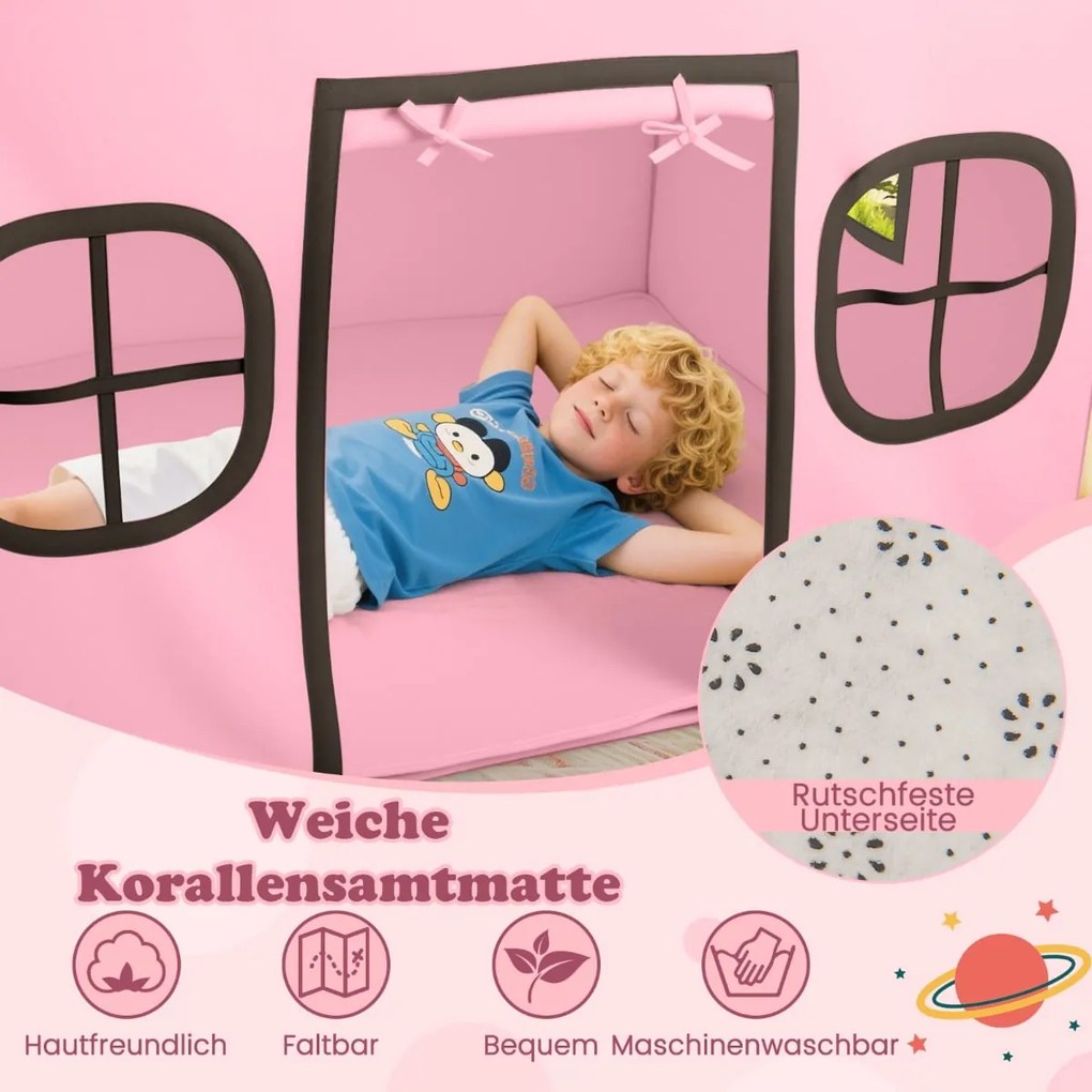 Costway Dětský vnitřní dětský stan Playhouse s hvězdicovými světly