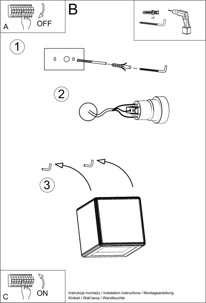 Sollux Lighting Nástěnné svítidlo keramické NESTA