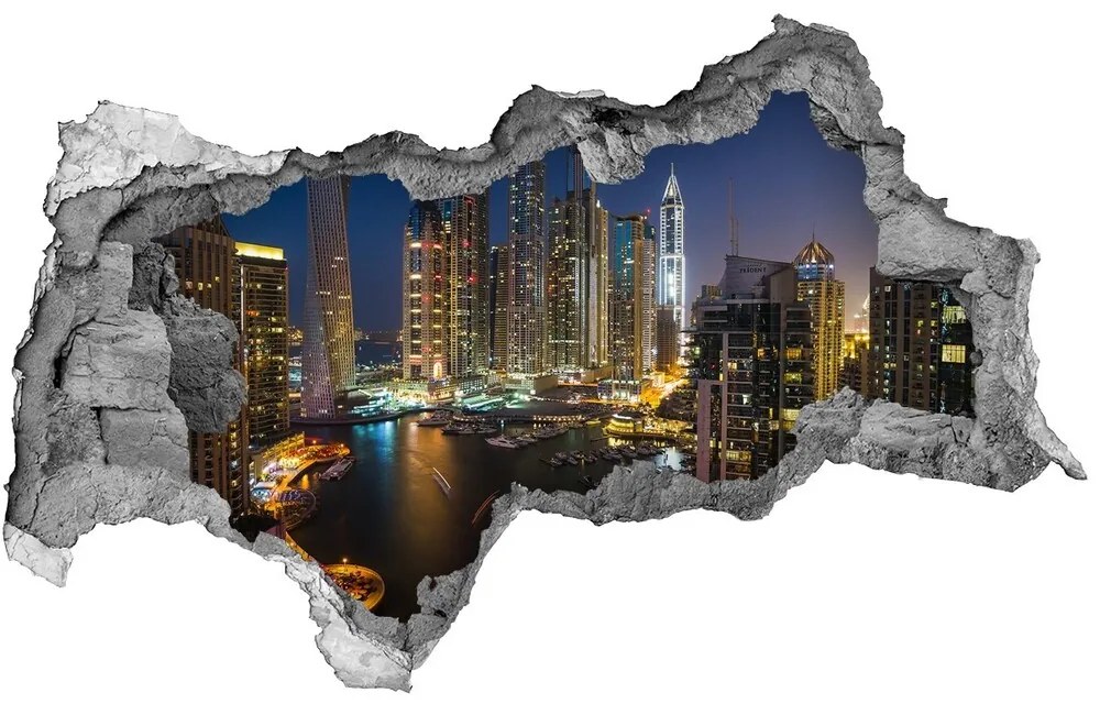 Wallmuralia Fototapeta díra na zeď Marina Dubaj 95x73 cm