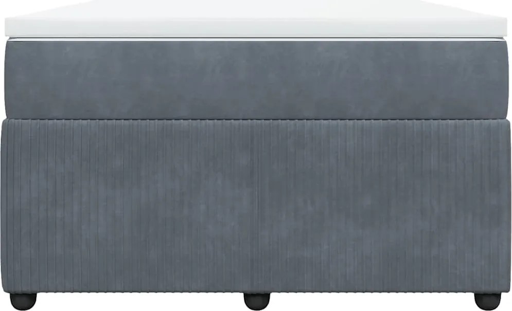 Box spring postel s matrací tmavě šedá 120 x 200 cm samet 3285633