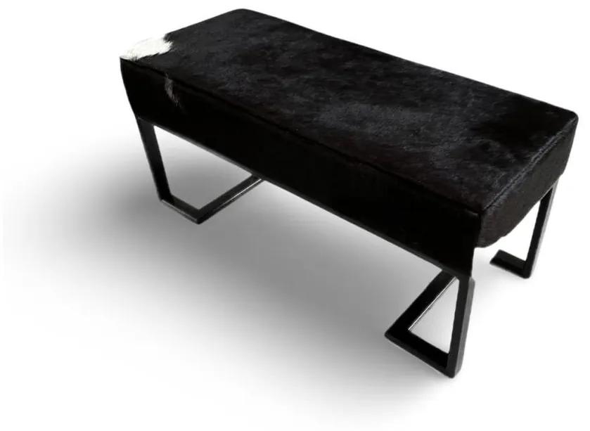 Luxusní taburet - lavice - Henrik černý