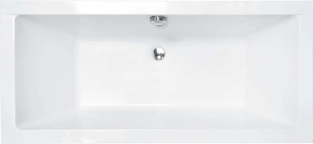 Besco Quadro Slim obdélníková vana 180 x 80 cm akrylát bílá VANQAUD180SLIM