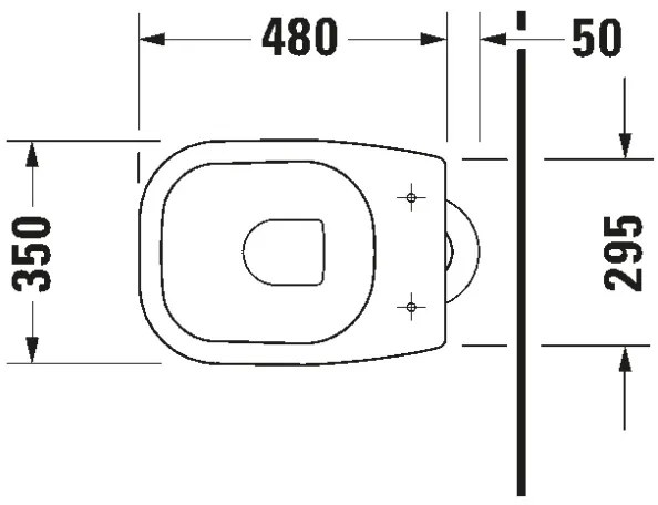 Duravit 21100100002 - Stojící WC D-CODE keramika/lesklá bílá