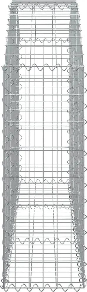 Klenutý gabionový koš 150 x 30 x 80/100 cm pozinkované železo 153444