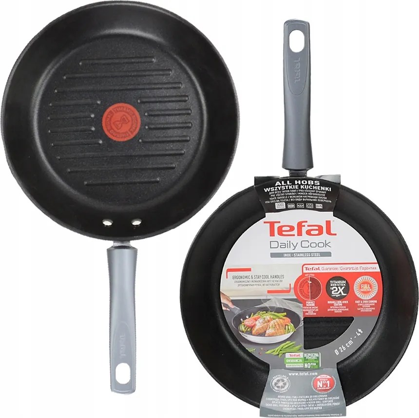 Tefal grilovací pánev G7314055 Daily Cook 26 cm Indukce nepřilnavá