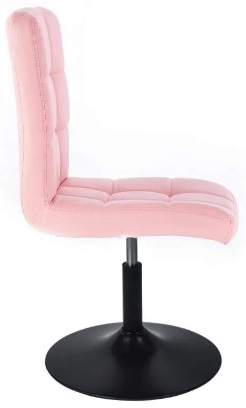 LuxuryForm DESIGN Otočná židle TOLEDO na černém talíři - růžová