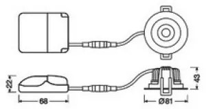 Podhledové LED svítidlo LEDVANCE SPOT ADJUST bílé 8W 4000K CRI90 36° stmívatelné