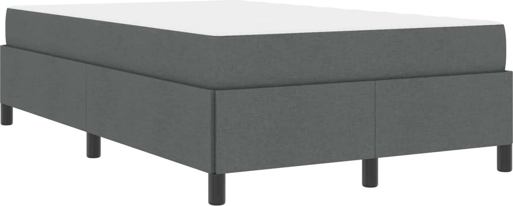 Postel s boxspringem Tmavě šedá 120 x 200 cm textil 3398851