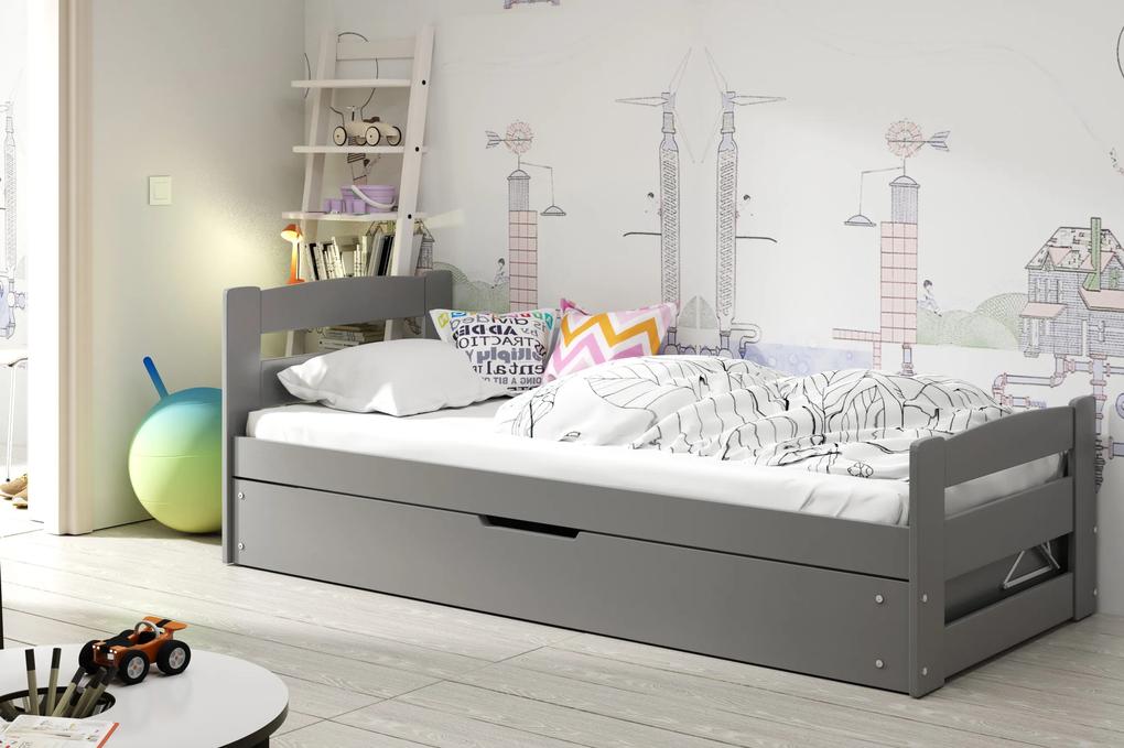 BMS Group Dětská postel s úložným prostorem ERNIE 200x90 Barva postele: Bílá