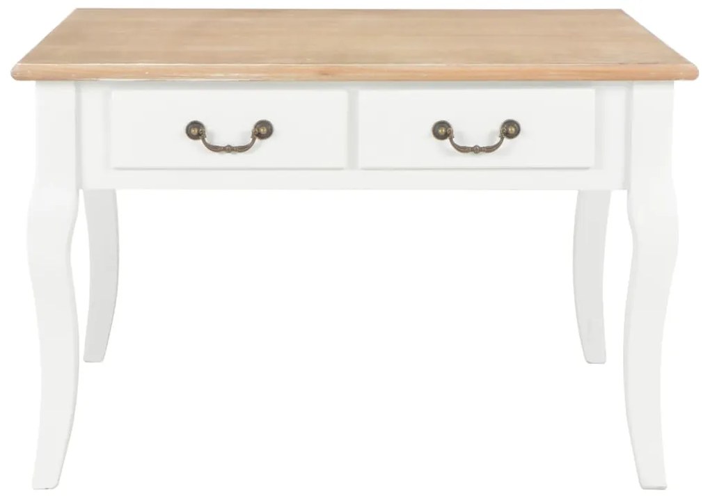 Konferenční stolek bílý 80 x 80 x 50 cm dřevo - Default Title