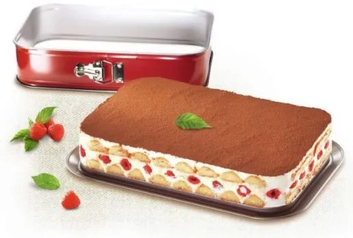 Tefal - Rozkládací forma na koláč DELIBAKE 36x24 cm červená