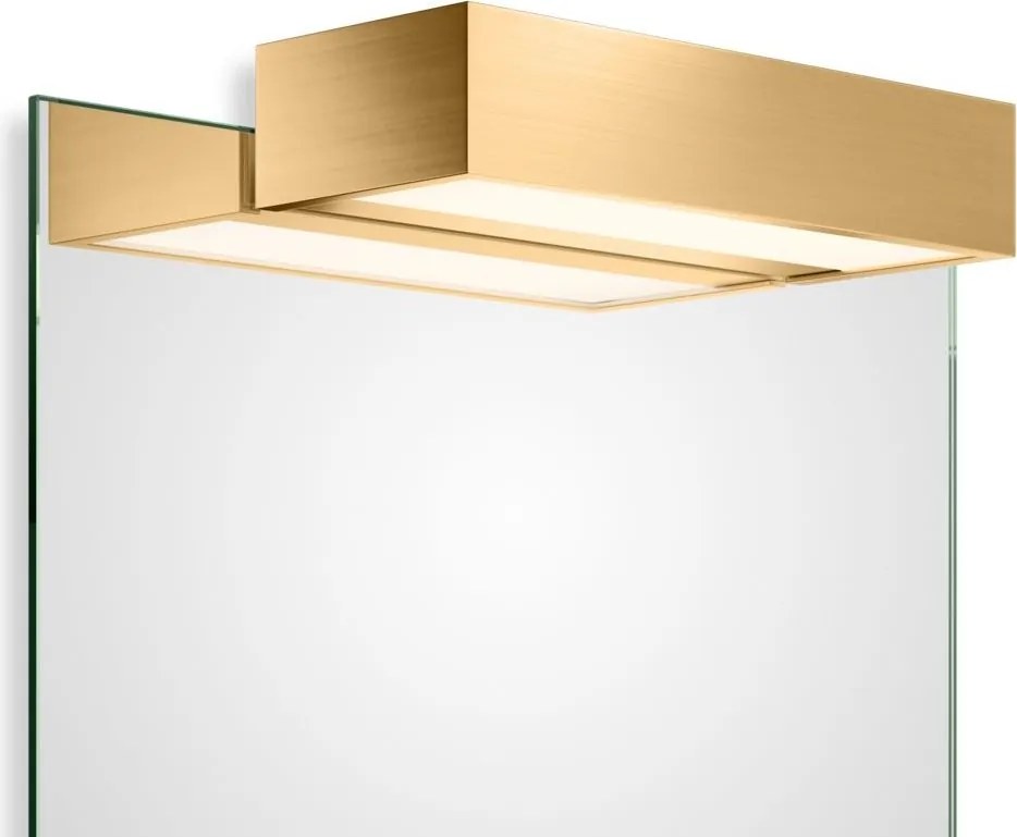Světlo nad zrcadlo Box Clip On LED 2700K 25 cm zlaté mat