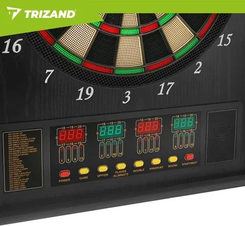 Elektronický terč na šipky Trizand - kompletní sada pro všechny hráče šipek