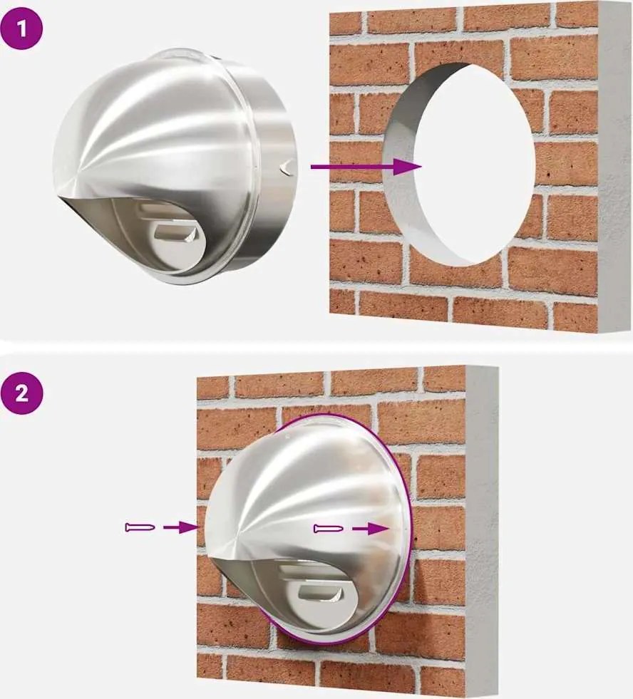 vidaXL Kryty vzduchových ventilátorů 2 ks Stříbrná 200 mm [42019382]