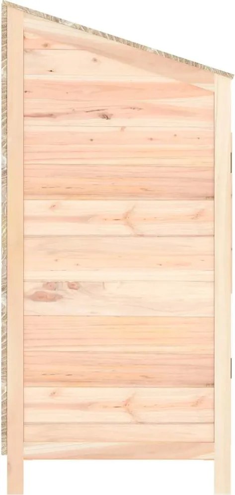 Zahradní kůlna 55 x 52 x 112 cm masivní jedlové dřevo 152178