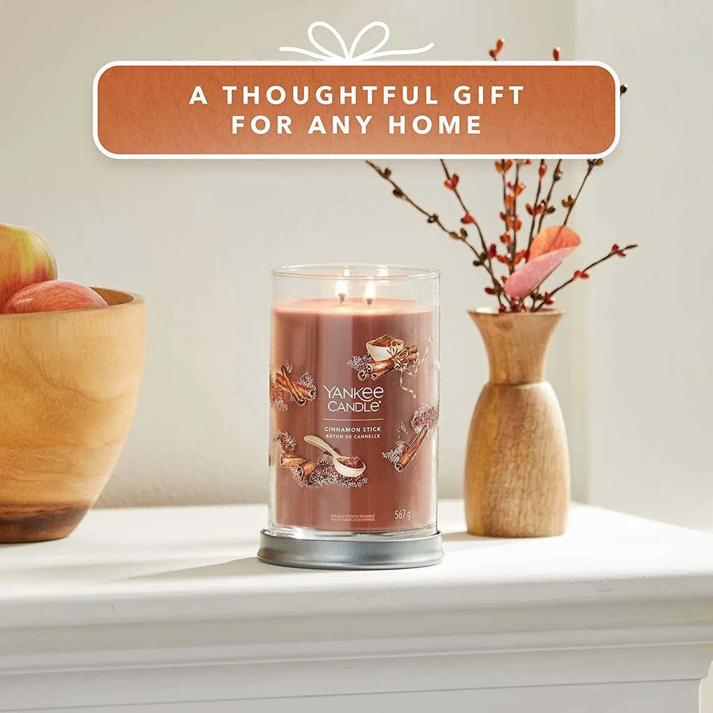 Yankee Candle vonná svíčka Signature Tumbler ve skle velká Cinnamon Stick 567 g