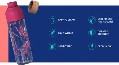 Quokka Plastová láhev Ice Offset Botanical 840 ml