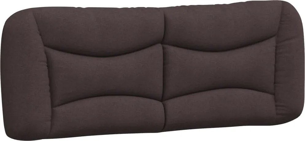 Postel s matrací Hvar tmavě hnědá 140 x 190 cm textil 3208530