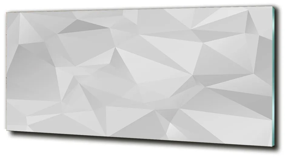 Wallmuralia Foto obraz sklo tvrzené Abstrakce trojúhelníky 125x50 cm
