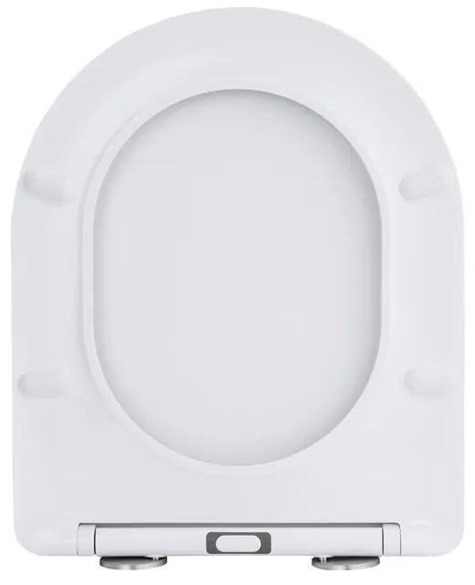 Gamma Magro, toaletní WC sedátko 438x361mm z duroplastu s pomalým zavíráním, bílá, GMA-MAGRO