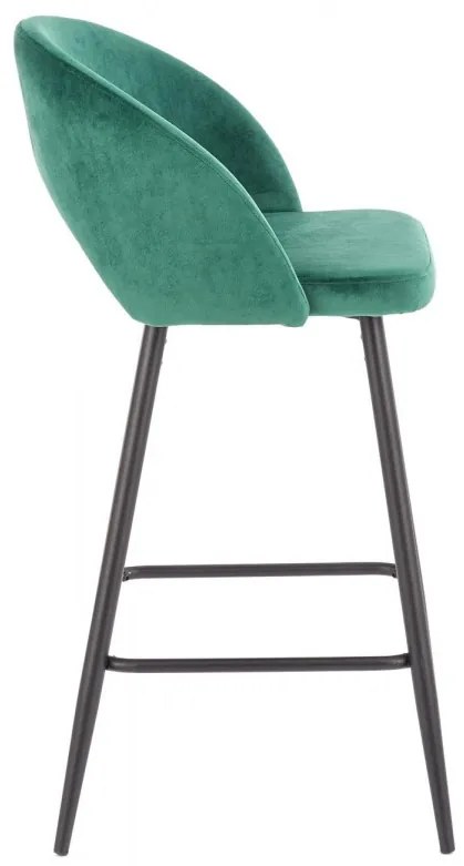 Barová židle Ivy6 tmavě zelená