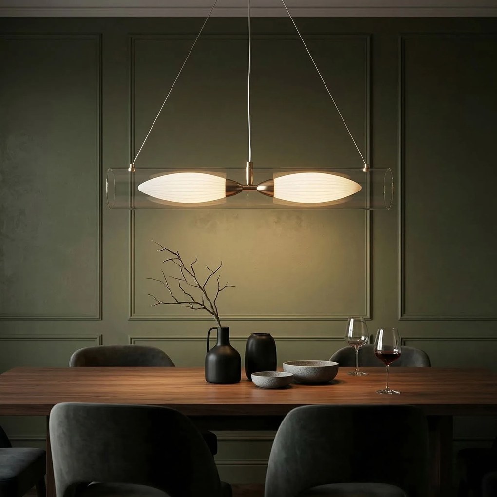 Toolight Rea, ZÁVĚSNÉ STROPNÍ SVÍTIDLO G152-2CP GOLD, OSW-04708
