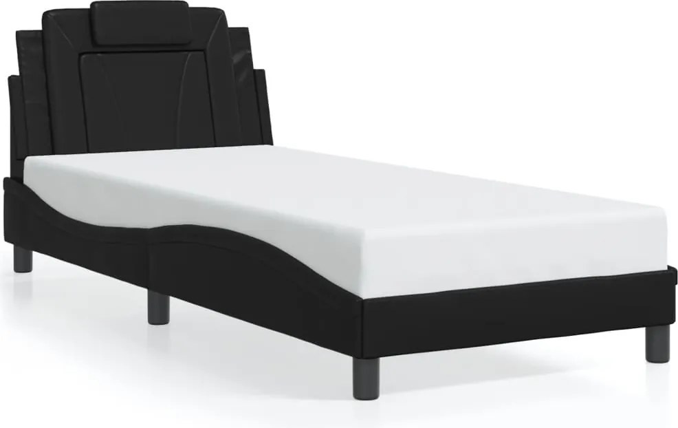 Rám postele Viana s LED bez matrace černý 90 x 190 cm 3213987