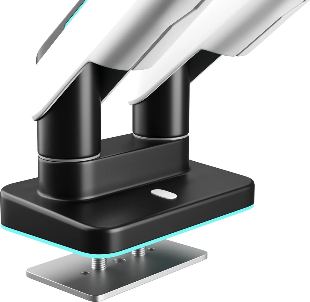 Držák na dva monitory 35" RGB bílo-černý: Diablo X-Arm Dual