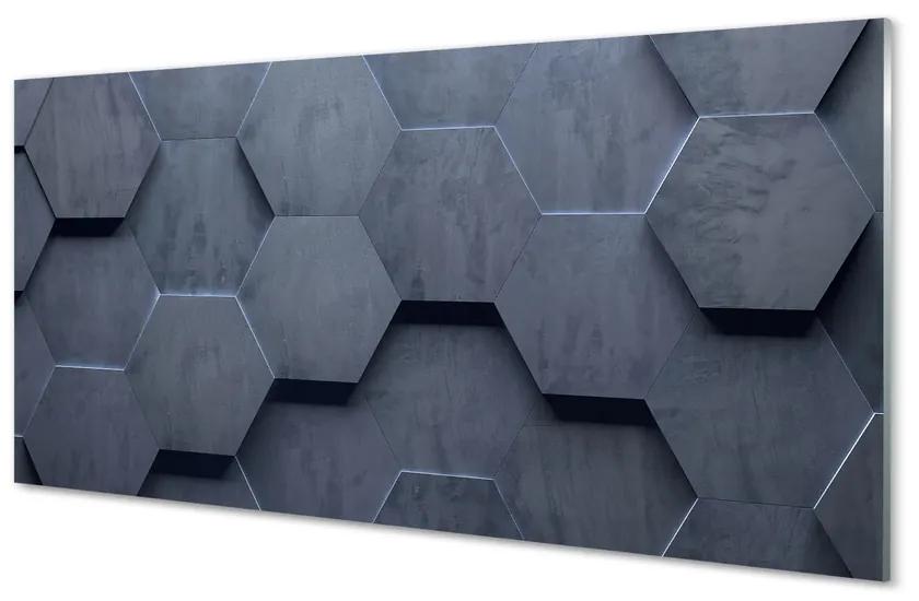 akrylový obraz Kámen betonové záplaty 140x70 cm