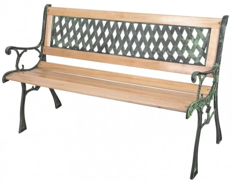 ST Leisure Equipment Lavička GODIVA, zahradní, dřevo/plast, 122x54x73 cm 802026