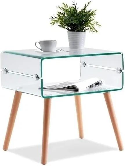 design4life Konferenční stolek JANTAR S sklo-buk