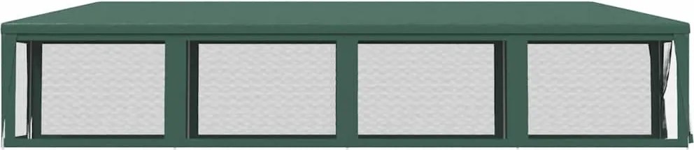 Party stan s 10 síťovanými bočnicemi zelený 3 x 12 m HDPE 319248
