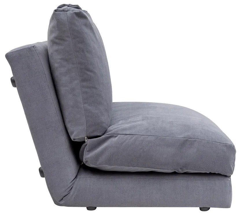 Designová rozkládací pohovka Wandella 120 cm šedá