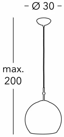 Kolarz 0392.31M.3.Al.Mu - Lustr na lanku LUNA 1xE27/60W/230V 24K zlato