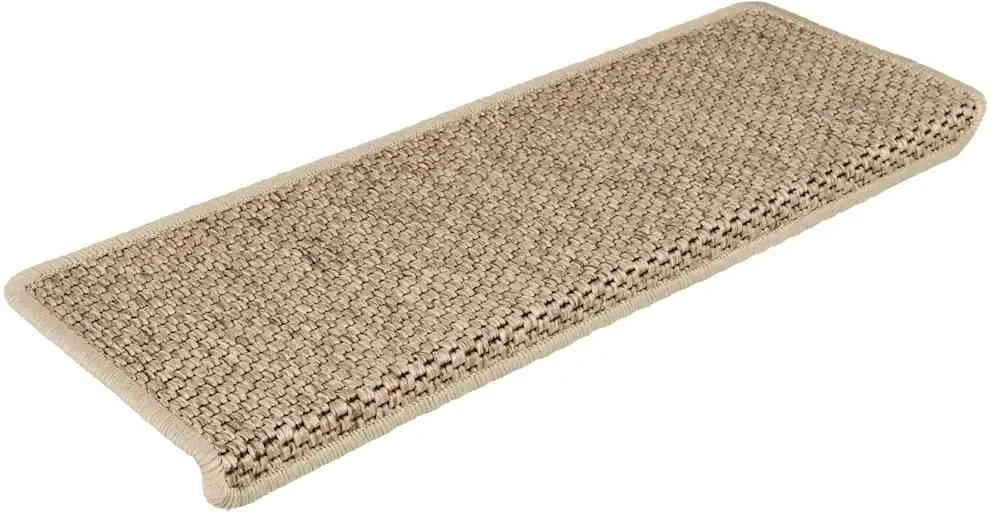 Samolepicí rohože na schody Sisal-Look 30 ks 65x21x4 cm Písek 3365891