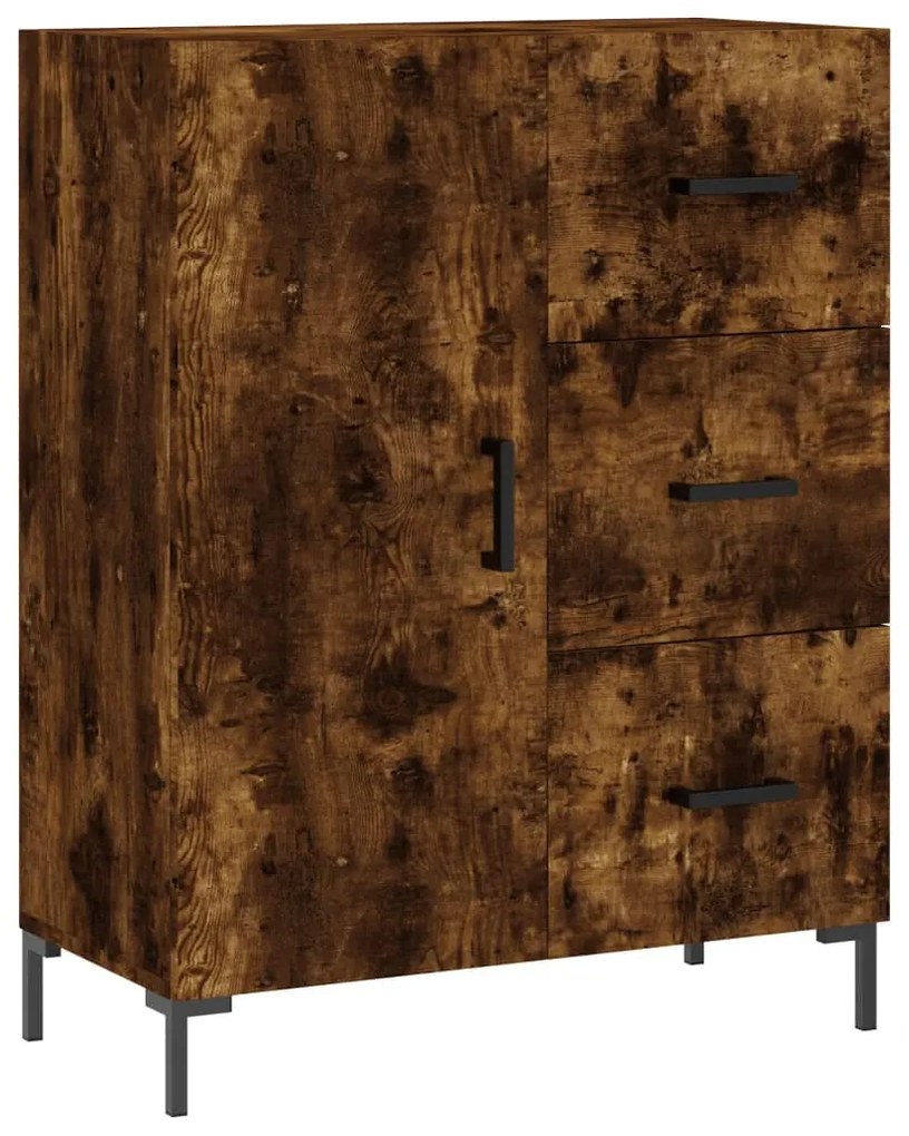 Skříň highboard kouřový dub 69,5 x 34 x 180 cm kompozitní dřevo,  3189450