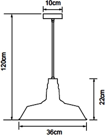 Aigostar - LED Lustr na lanku 1xE27/60W/230V pr. 36 cm černá