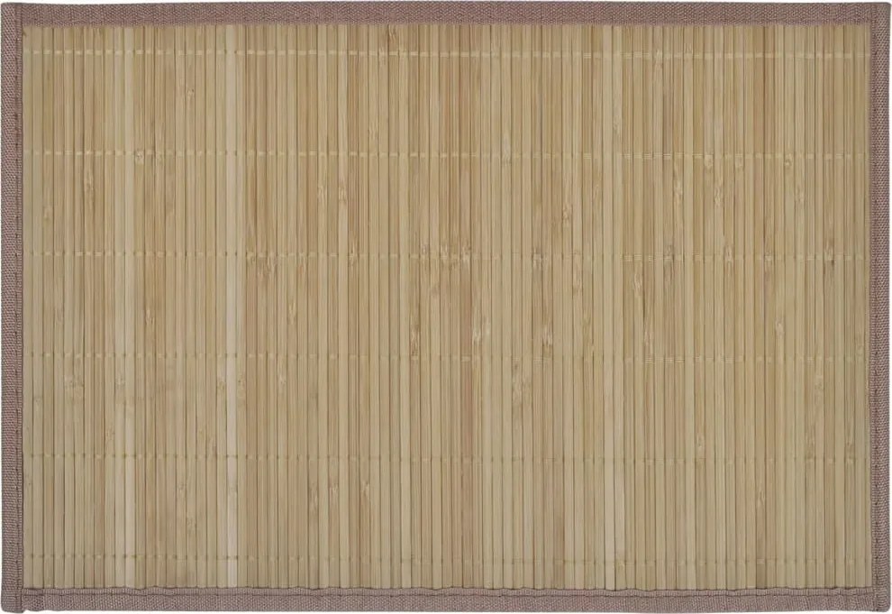 vidaXL 6 ks bambusových prostírání 30 x 45 cm [242108] Barva: tmavě hnědá
