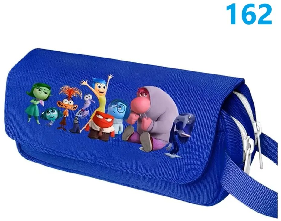 Dětský školní penál V hlavě 2 (Inside Out 2) Barva: modrá 162