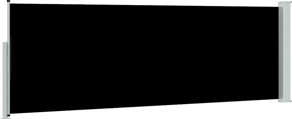vidaXL Zatahovací boční markýza/zástěna na terasu 100 x 314 cm [48375] Barva: Černá