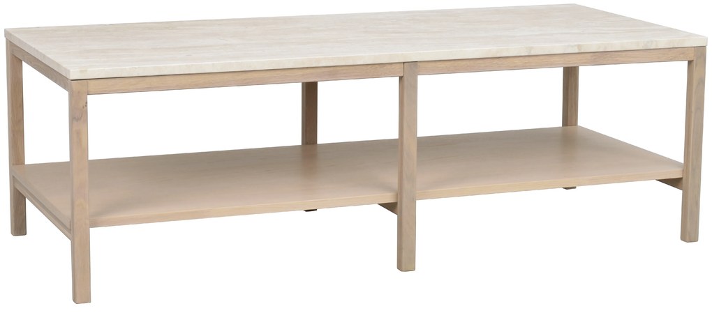 ROWICO Konferenční stolek ORWEL 140x60 cm s bílým pigmentem