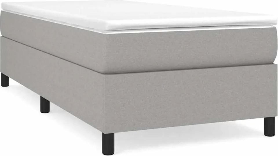 Rám postele s boxspringem světle šedá 80 x 200 cm textil 3120814