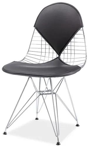 Casarredo Jídelní židle INTEL II chrom/černá