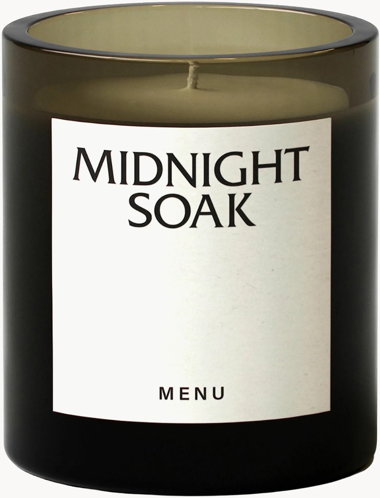 Vonná svíčka Olfacte Midnight Soak (hořký pomeranč, fík a okvětní lístky růží)