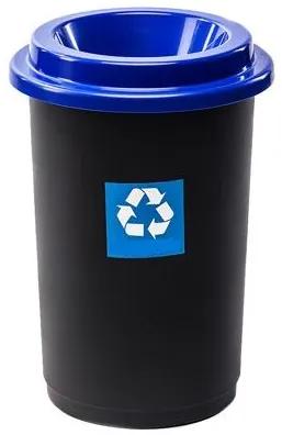 Plafor Odpadkový koš plastový ECO BIN 50 L - modré víko 650-03B