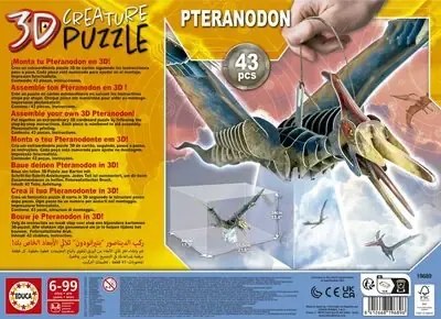 EDUCA 3D puzzle Pteranodon / 43 dílků / od 6 let