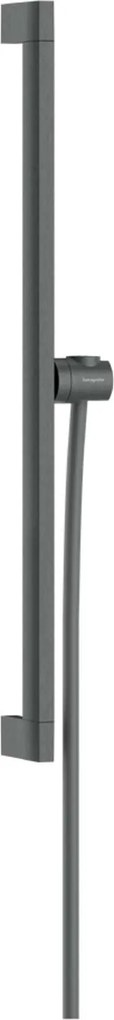 Hansgrohe Unica - Sprchová tyč 66 cm, se sprchovou hadicí, kartáčovaný černý chrom 24404340