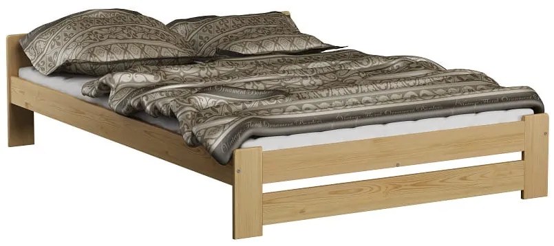 ImportWorld Dřevěná postel Viktor 120x200 + rošt ZDARMA (Barva dřeva: Borovice)